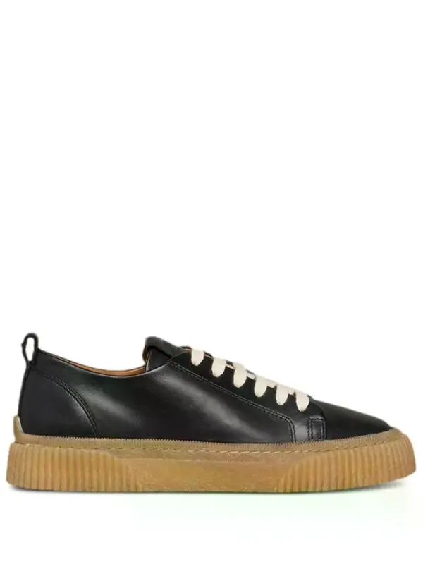AMI Paris Lace Up Leather Sneakers