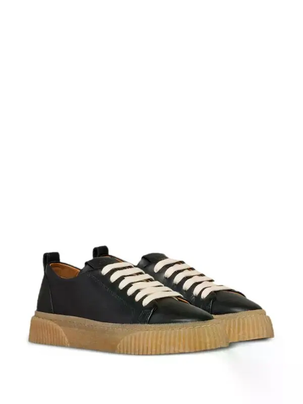 AMI Paris Lace Up Leather Sneakers