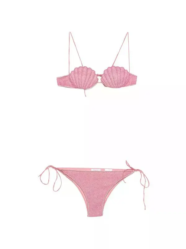 Oseree Shell-patch Bikini - Pink