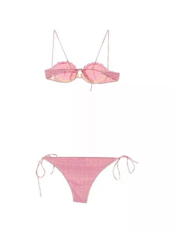 Oseree Shell-patch Bikini - Pink