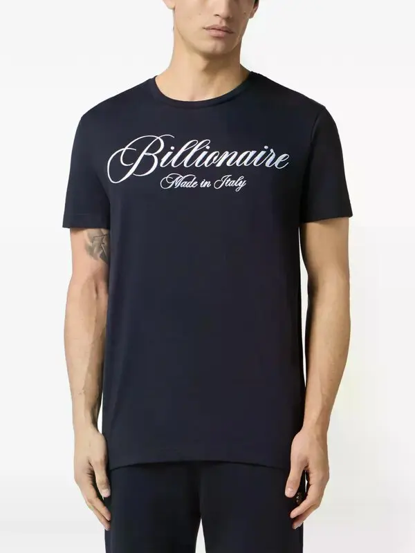 BILLIONAIRE Logo-embroidered T-shirt