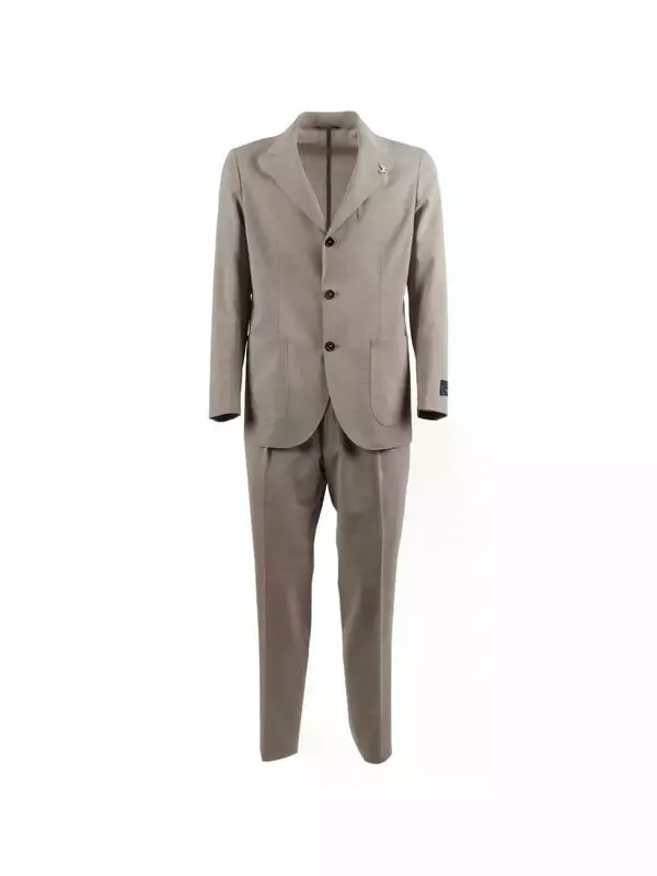TOMBOLINI Zero Gravity Single-breasted Wool Suit - Neutrals
