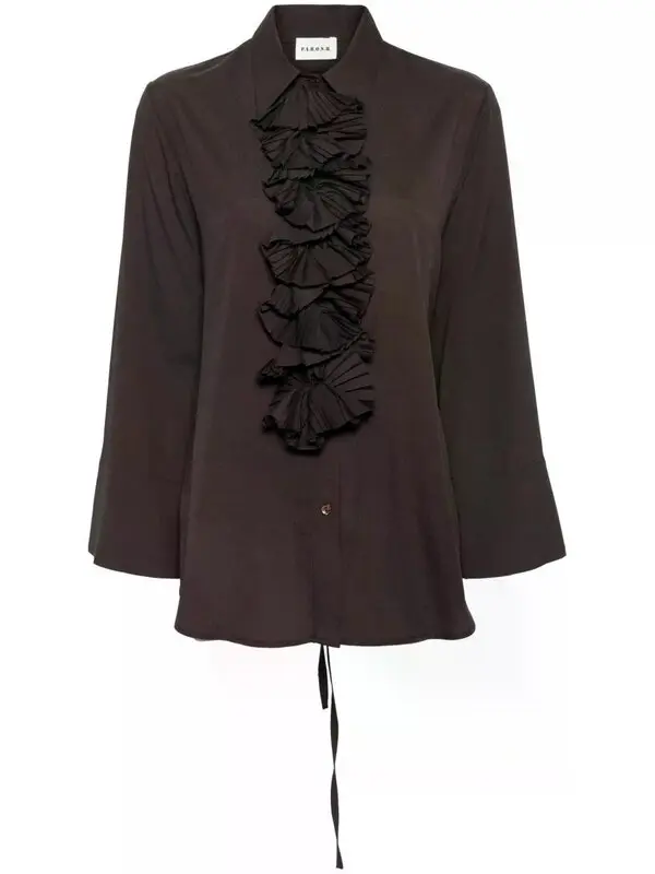 P.a.r.o.s.h Cedar Cady Blouse With Ruffled Detailing