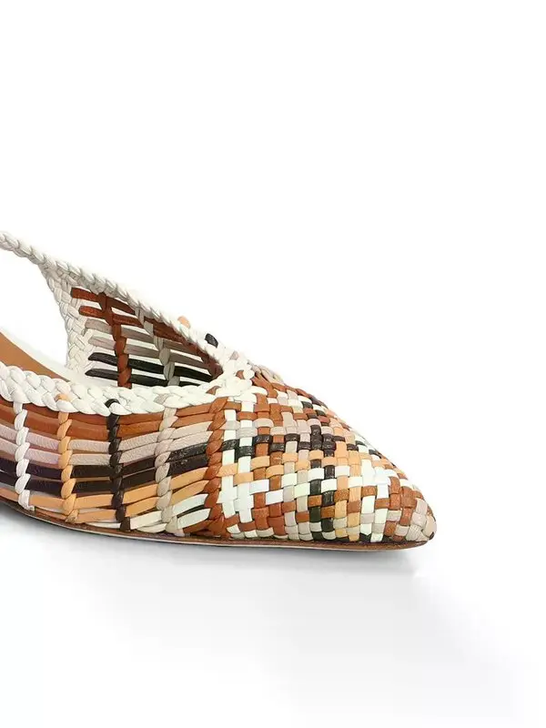 L'ARIANNA Pointed-toe Slingback Pumps