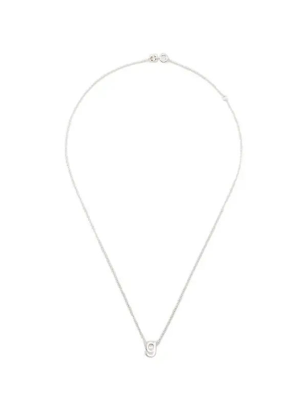 Le Gramme Alphabet Pendant Necklace - Silver