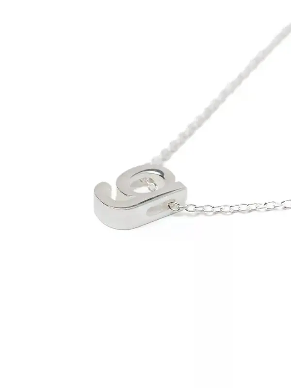Le Gramme Alphabet Pendant Necklace