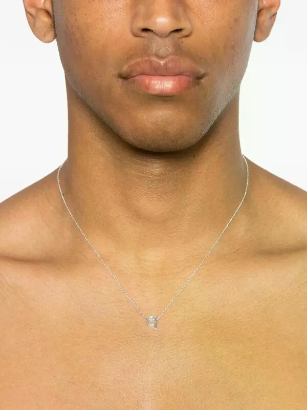 Le Gramme Tone Letter Pendant Necklace