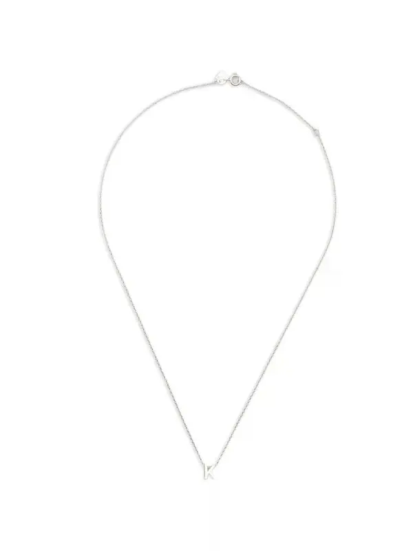 Le Gramme Alphabet Necklace - Silver