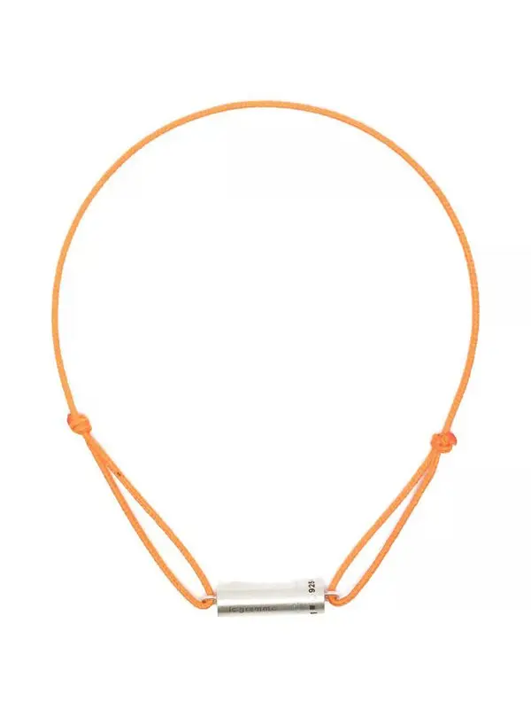 Le Gramme 5g Cable Cord Bracelet - Orange