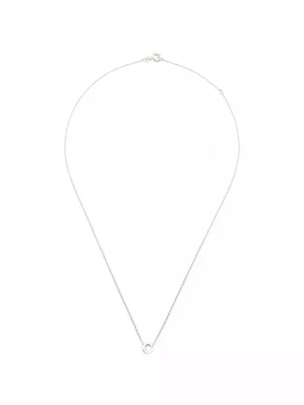 Le Gramme Alphabet Necklace - Silver