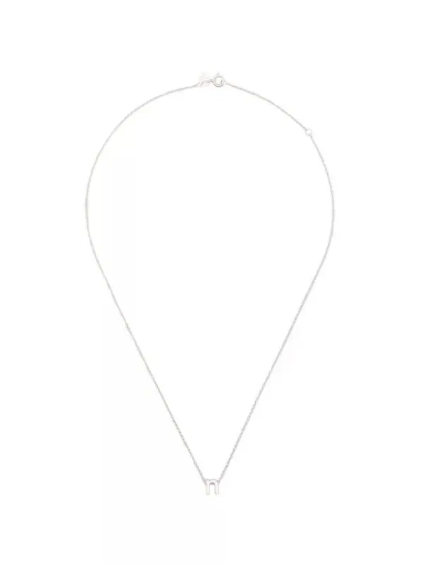 Le Gramme Alphabet Pendant Necklace - Silver