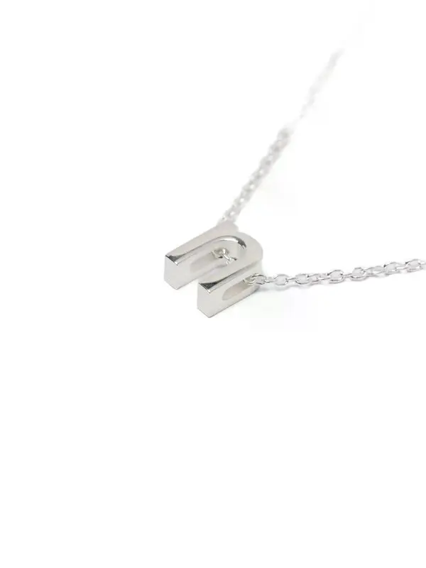 Le Gramme Alphabet Pendant Necklace