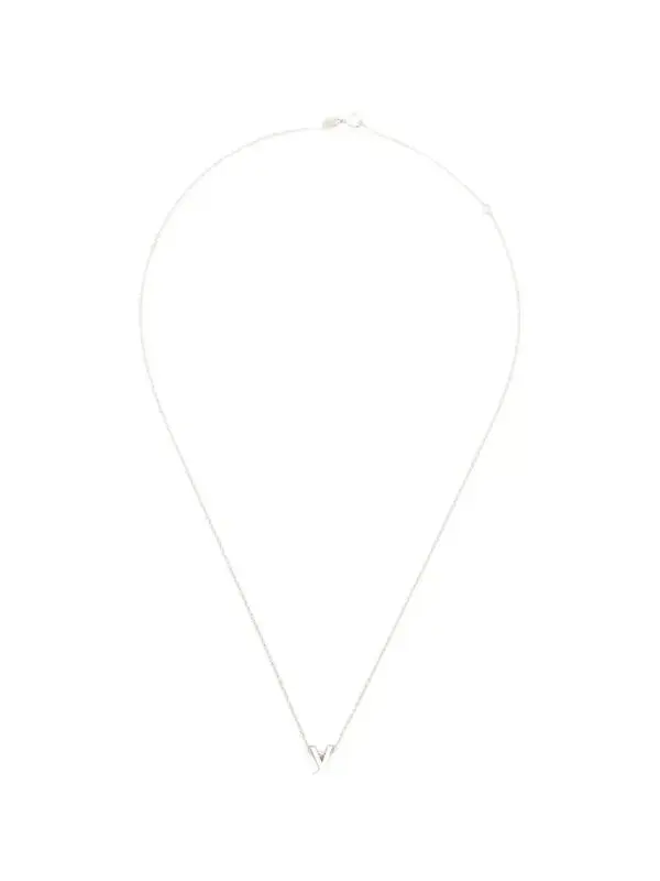 Le Gramme Alphabet Necklace - Silver