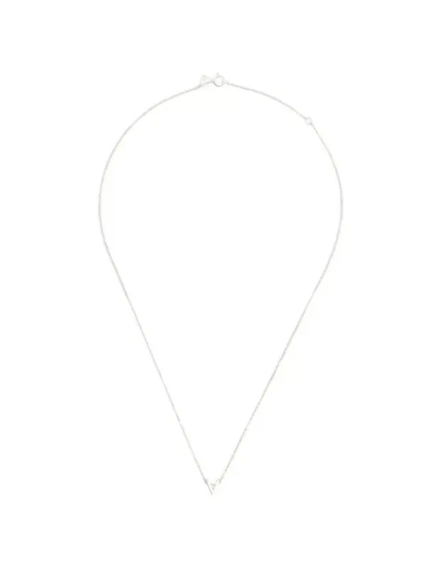 Le Gramme Alphabet Necklace - Silver