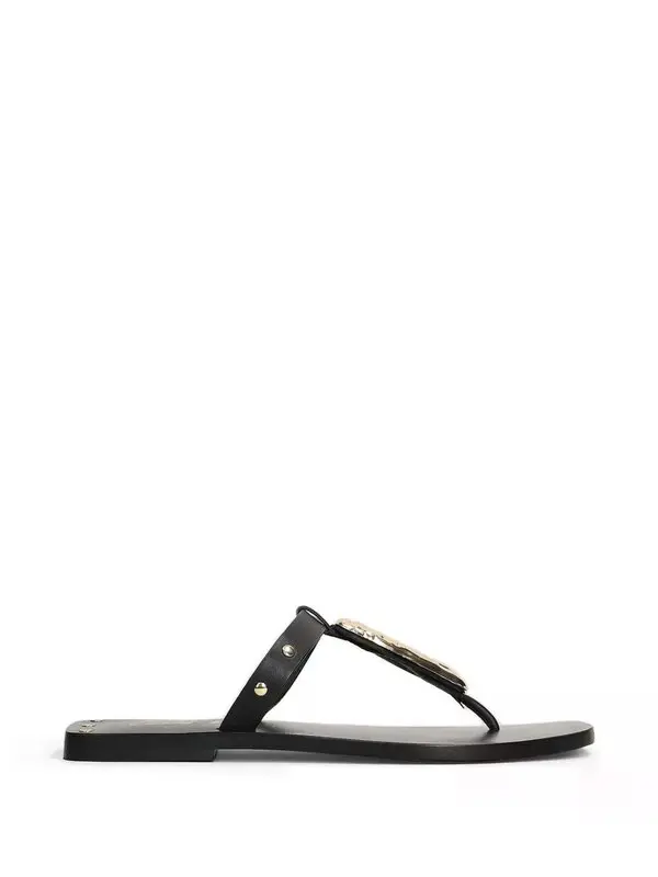CORAL BLUE Stud-embellished Sandals