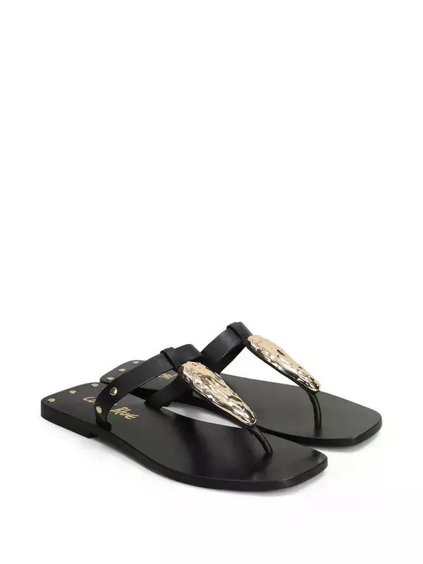 CORAL BLUE Stud-embellished Sandals