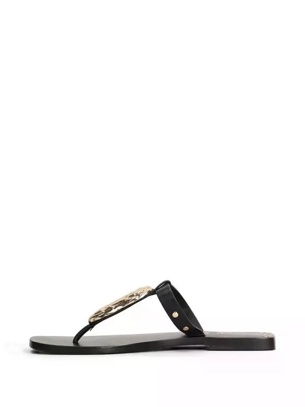 CORAL BLUE Stud-embellished Sandals