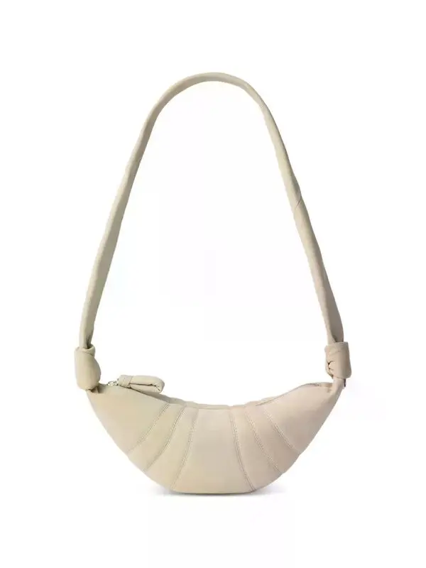 LEMAIRE Small Croissant Bag In Alpaca Nubuck - Neutrals