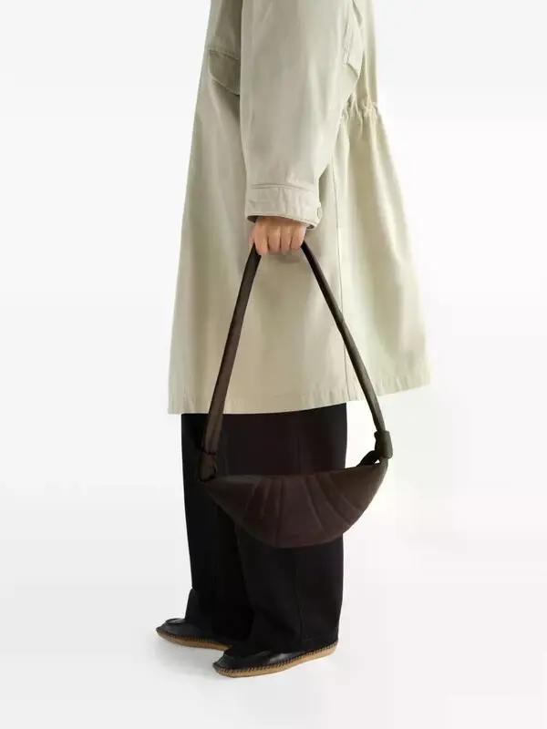LEMAIRE Small Croissant Shoulder Bag - Brown