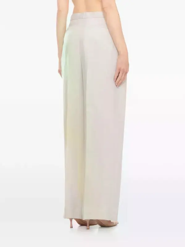 LARDINI Linen Straight-leg Trousers
