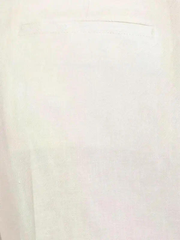 LARDINI Linen Straight-leg Trousers
