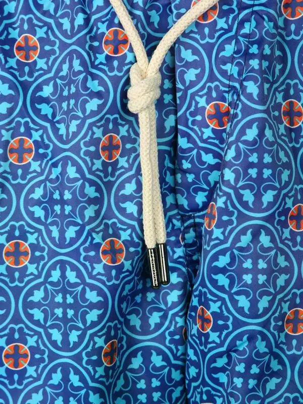 PENINSULA SWIMWEAR Vendicari Geometric-print Swim Shorts
