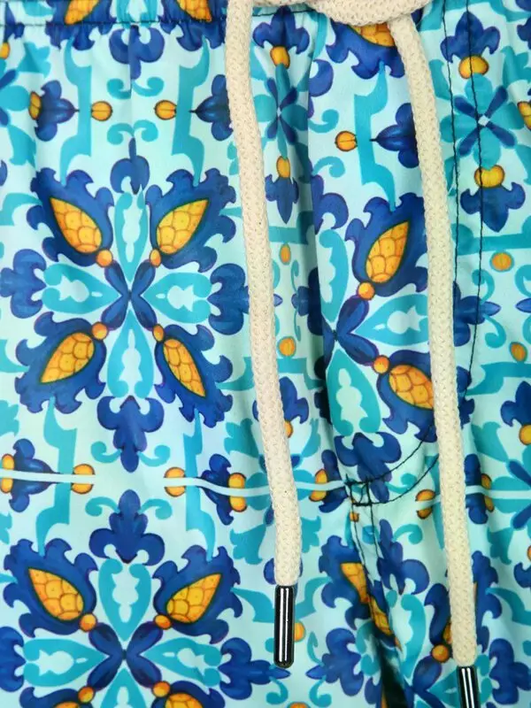PENINSULA SWIMWEAR Cala Felce Printed Drawstring Swim Shorts