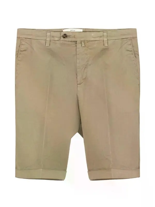 BRIGLIA 1949 Pressed-crease Turn-up Shorts
