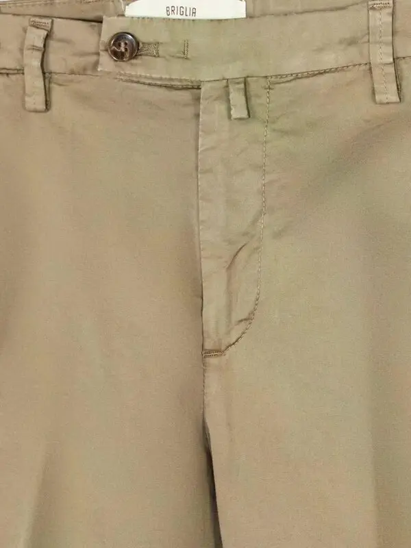 BRIGLIA 1949 Pressed-crease Turn-up Shorts