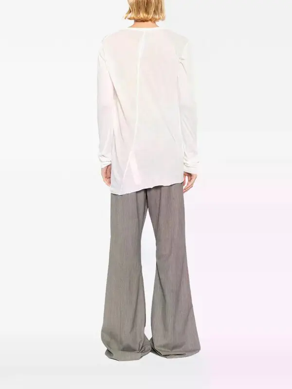 Rick Owens Raw-edge Long-sleeve T-shirt