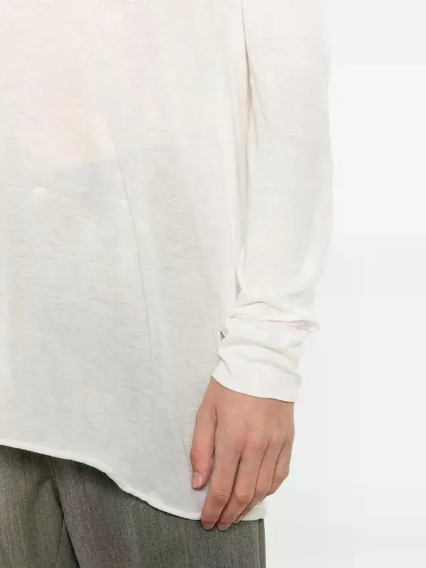 Rick Owens Raw-edge Long-sleeve T-shirt