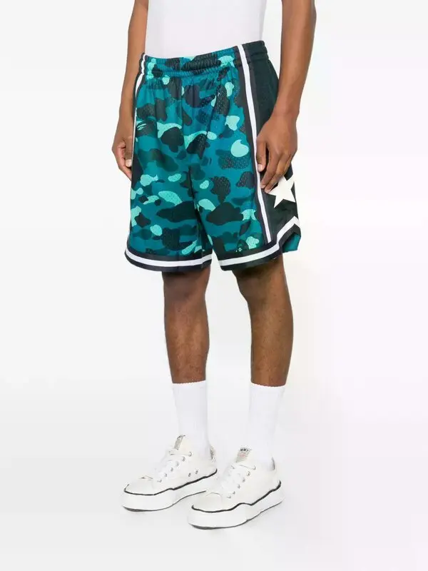 A BATHING APE Abc Camo Sta Shorts