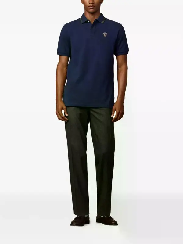 HACKETT Badge-patch Polo Shirt