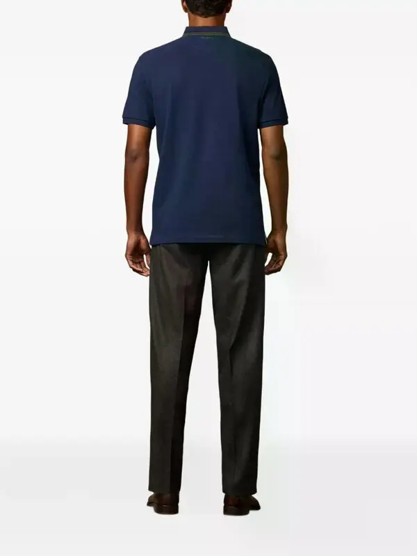 HACKETT Badge-patch Polo Shirt