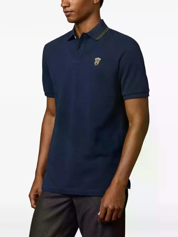 HACKETT Badge-patch Polo Shirt