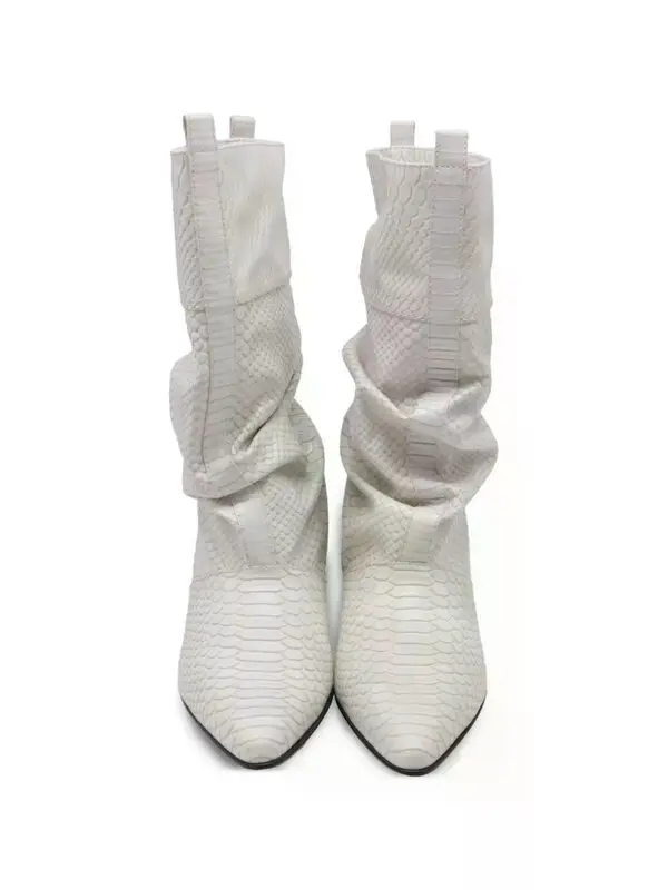 Stella McCartney Snakeskin-embossed Mid-calf Boots