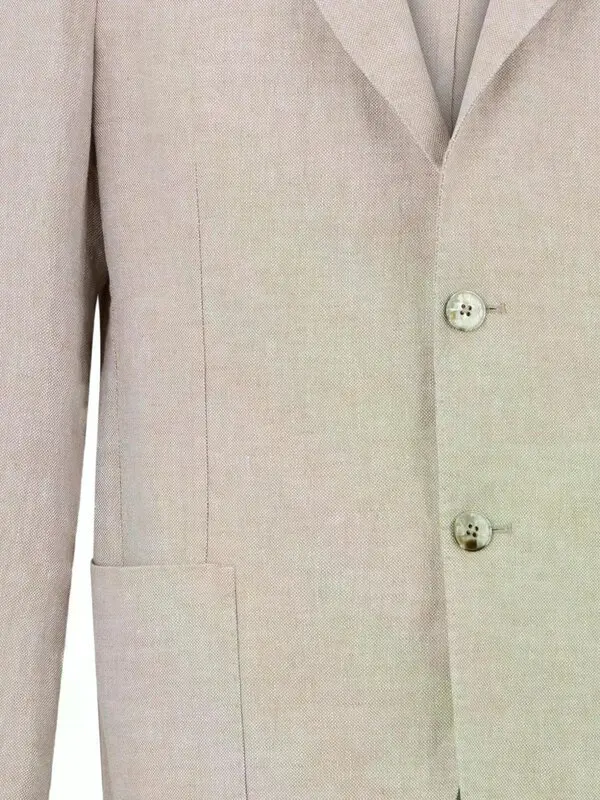 Brooks Brothers Single-breasted Linen Blazer - Neutrals
