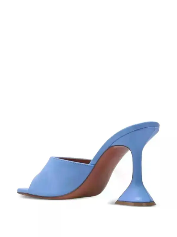 Amina Muaddi Lupita Leather Heeled Sandals