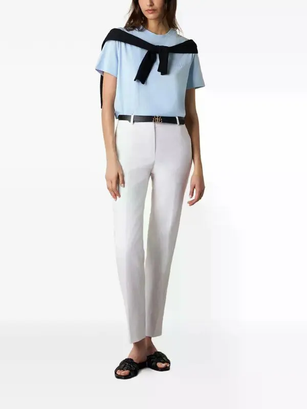 Brooks Brothers Button-detail Embroidered T-shirt