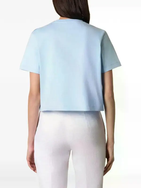 Brooks Brothers Button-detail Embroidered T-shirt