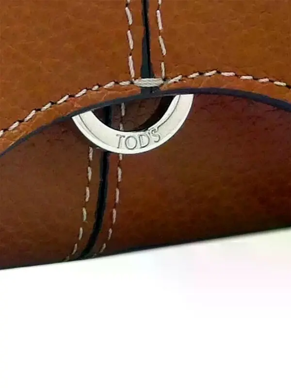 TOD'S Logo-plaque Pebbled-leather Wallet