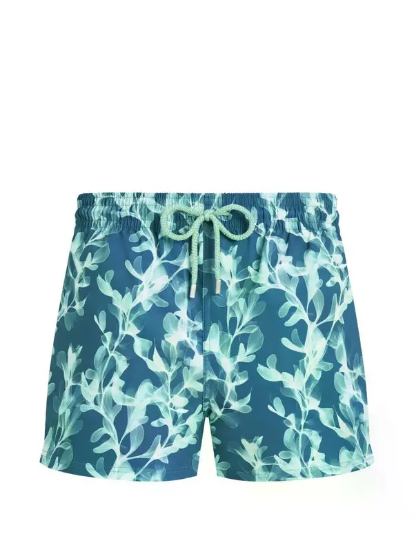 Vilebrequin Seaweed Print Swim Shorts - Blue