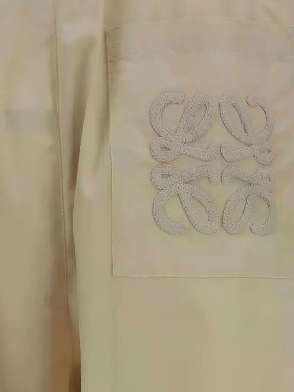 Loewe X Paula's Ibiza Anagram Embroidered Cropped Trousers
