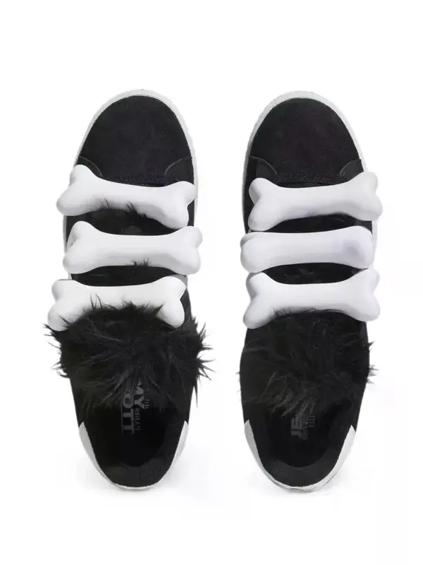Adidas Jeremy Scott X Campus 80s Bone Appliqué Sneakers