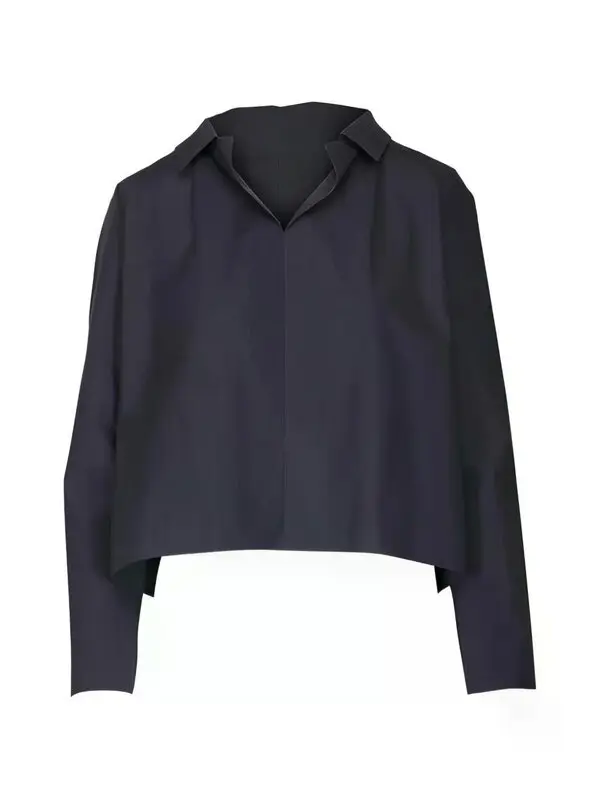 PETER COHEN Cropped Long Sleeve Blouse