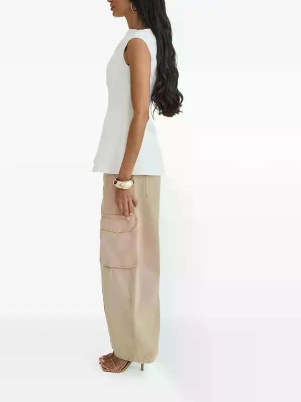 MOOS STUDIO One-shoulder Peplum Top