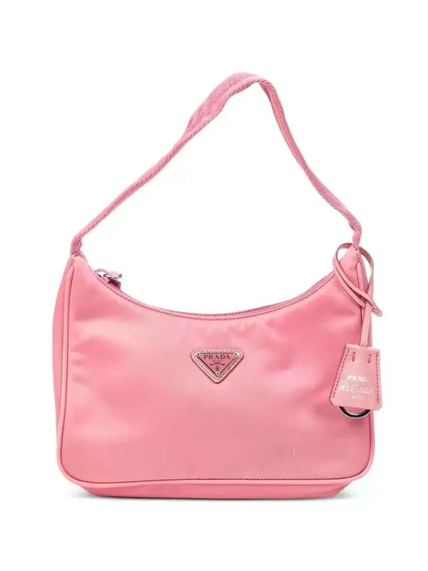 Prada Mini Logo-plaque Tote Bag
