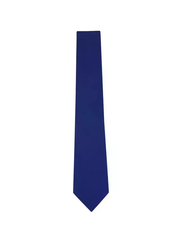 Kiton Silk Ribbed Neck Tie - Blue