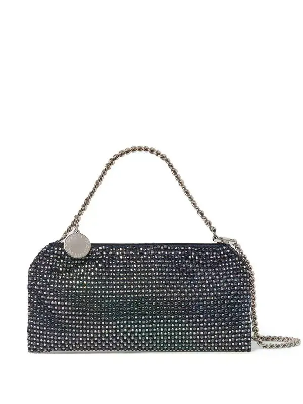 Stella McCartney Crystal-embellished Chain-link Clutch Bag