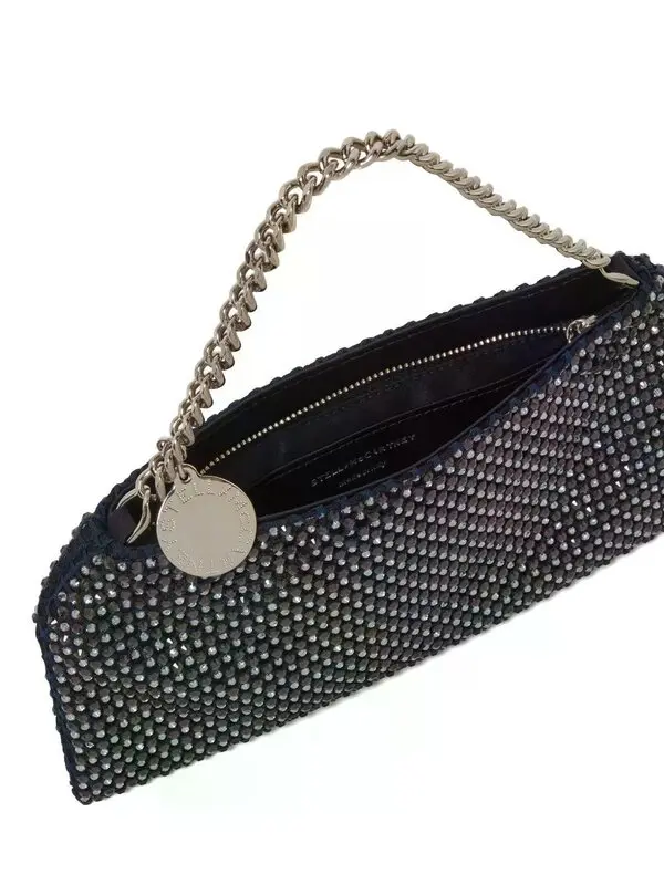 Stella McCartney Crystal-embellished Chain-link Clutch Bag